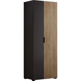 Aktenschrank OTTO HOME, B:64,5cm T:41,8cmoak, schwarz, B&uuml;ro, Schr&auml;nke, "ASPEA-AS1T5F", Mehrzweckschrank, modernes Design mit Akustikpaneel-Optik