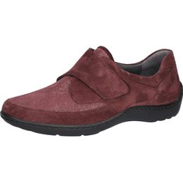 Waldl&auml;ufer WALDL&Auml;UFER Damen Klettschuh "Henni-Soft", Gr. 3bordeaux, schoko, Textil, Veloursleder, Schuhe, Halbschuh, Komfortschuh, Bequemschuh in H-Weite
