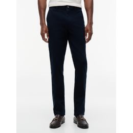 Tommy Hilfiger Herren Chinohose "DENTON OPEN STRUCTURE", blau, Gr. 31, Twill, Obermaterial: 98% Baumwolle, 2% Elasthan, Hosen, mit Struktur