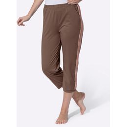 Damen 7/8-Hoseschoko, Gr. 56, gemustert, mehrfarbig, unifarben, 100% Baumwolle, Hosen