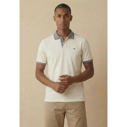 Fynch-Hatton Herren Poloshirt, beige, Gr. XXL, kontrastfarbene Details, unifarben, Web, Obermaterial: 100% Baumwolle, Shirts, mit Logo Stickerei