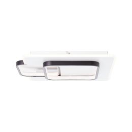 Brilliant Lampe, Rezia LED Deckenleuchte 45x40cm wei&szlig;/schwarz, 1x LED integriert, 34W LED integriert, (3500lm, 3000K), Energiesparend und langlebig durch LED-Einsatz