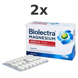 HERMES Arzneimittel Biolectra Magnesium 400mg ultra Kapseln Set (2x100St) 0,812 g