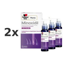 Queisser 2x Minoxidil DoppelherzPhar.20mg/ml Lsg.Anw.Haut Frau 180 ml