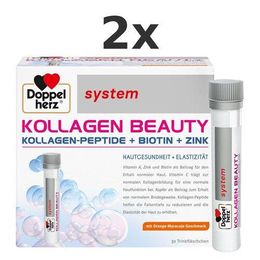 Queisser 2x Doppelherz Kollagen Beauty Maracuja system Tra Set 750 ml
