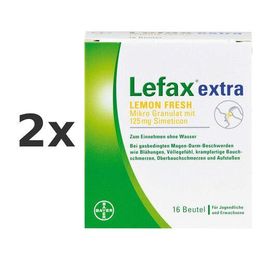 BAYER 2x Lefax extra Lemon Fresh Mikro Granulat 16 St