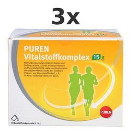3x Puren Vitalstoffkomplex Beutel a 15 g Granulat 30 St