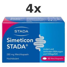4x Simeticon STADA 280 mg Weichkapseln Set 32 St