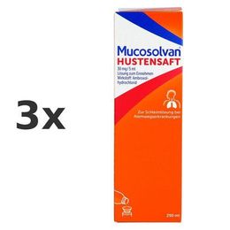 3x Mucosolvan Saft 30 mg/5 ml 250 ml
