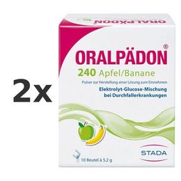 STADA 2x Oralp&auml;don 240 Apfel Banane Pulver 10 St