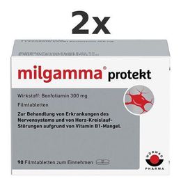 W&Ouml;RWAG PHARMA 2x Milgamma protekt Filmtabletten 90 St
