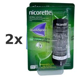 kohlpharma 2x Nicorette Mint Spray 1 mg/Spr&uuml;hsto&szlig; Set 2 St