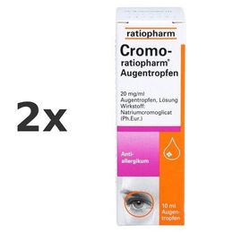 2x CROMO-ratiopharm Augentropfen 10 ml