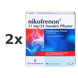 2x Nikofrenon 21 mg/24 Stunden Pflaster transdermal 28 St
