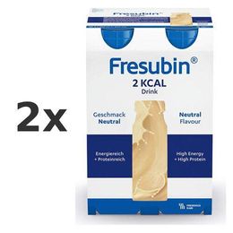 Fresenius 2x Fresubin 2 kcal Drink Neutral Trinkflasche Set 800 ml