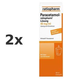 2x PARACETAMOL-ratiopharm L&ouml;sung 100 ml