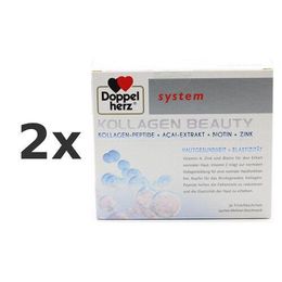 Queisser 2x Doppelherz Kollagen Beauty system Trinkfl&auml;schchen 30 St