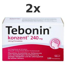 2x Tebonin konzent 240 mg Filmtabletten 120 St