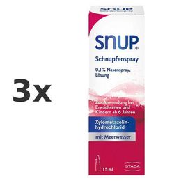 STADA 3x Snup Schnupfenspray 0,1% Nasenspray 15 ml