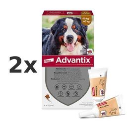 2x Advantix Spot-on f&uuml;r den Hund 40-60kg 24 ml