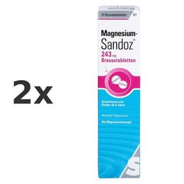 HEXAL&reg; 2x Magnesium Sandoz 243 mg Brausetabletten Set 20 St
