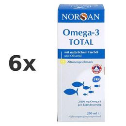 6x Norsan Omega-3 Total fl&uuml;ssig 200 ml