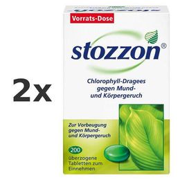 Queisser 2x Stozzon Chlorophyll &uuml;berzogene Tabletten 200 St