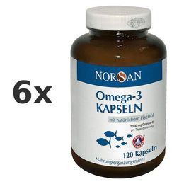 6x Norsan Omega-3 Kapseln 120 St