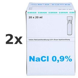 B.Braun 2x Kochsalzl&ouml;sung 0,9% Miniplasco connect Set 400 ml