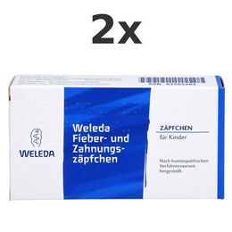 2x Weleda Fieber- und Zahnungsz&auml;pfchen 10 St