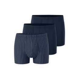 Schiesser Herren Boxershorts "95/5 Essentials", Gr. 8, blau, Single Jersey, Obermaterial: 95% Baumwolle, 5% Elasthan, Unterhosen, ohne Eingriff,