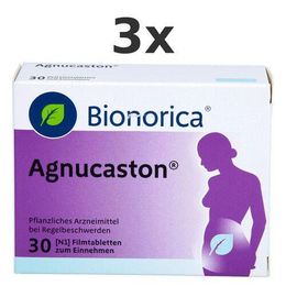 3x Agnucaston Filmtabletten 30 St