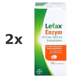 BAYER 2x Lefax Enzym Kautabletten 100 St