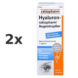 2x HYALURON-ratiopharm Augentropfen 10 ml