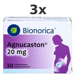3x Agnucaston 20 mg Filmtabletten 30 St