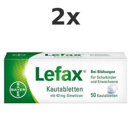 BAYER 2x Lefax Kautabletten 50 St