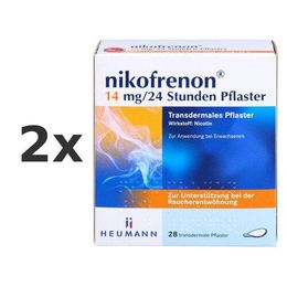 2x Nikofrenon 14 mg/24 Stunden Pflaster transdermal 28 St