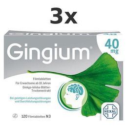 HEXAL&reg; 3x Gingium 40 mg Filmtabletten 120 St