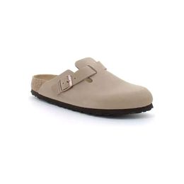 Birkenstock Leder-Clogs "Boston" in Hellbraun - 28% | Gr&ouml;&szlig;e 36 | Damen-pantoletten