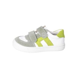 Ricosta Leder-Sneakers in Grau/ Gelb - 57% | Gr&ouml;&szlig;e 31 | Kinderschnuerschuhe