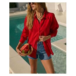 Milan Kiss Hemd in Rot - 57% | Gr&ouml;&szlig;e XL | Damen-blusen