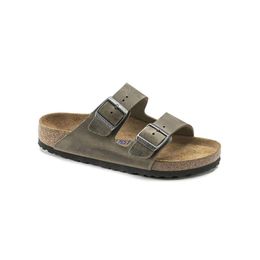 Birkenstock Leder-Pantoletten "Arizona" in Khaki - 22% | Gr&ouml;&szlig;e 41 | Damen-pantoletten