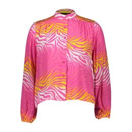 miss goodlife Bluse in Pink/ Gelb - 90% | Gr&ouml;&szlig;e L | Damen-blusen