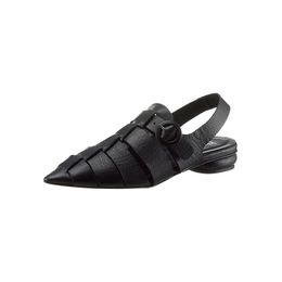 Heine Leder-Slingballerinas in Schwarz - 79% | Gr&ouml;&szlig;e 40 | Damen-ballerinas