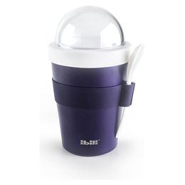 Ibili Joghurt-Lunchbecher in Dunkelblau - (H)18,5 x &Oslash; 10,5 cm - 37% | Damen-outdoor-ausruestung