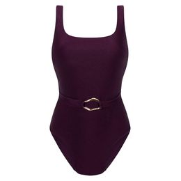 Hunkem&ouml;ller Hunkem&ouml;ller Badeanzug "Costa" in Pflaume - 56% | Gr&ouml;&szlig;e S | Damen-bademode