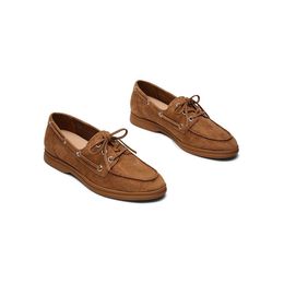 Steve Madden Leder-Schn&uuml;rschuhe in Hellbraun - 56% | Gr&ouml;&szlig;e 42 | Damen-schnuerschuhe