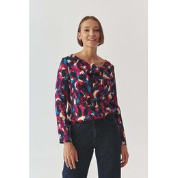 TATUUM Bluse in Dunkelblau/ Pink/ Blau - 54% | Gr&ouml;&szlig;e 40 | Damen-blusen