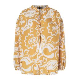 More & More More & More Bluse in Gelb/ Wei&szlig; - 77% | Gr&ouml;&szlig;e 40 | Damen-blusen