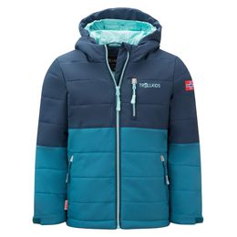 Trollkids Ski-/ Snowboardjacke "Hemsedal" in Dunkelblau/ T&uuml;rkis - 43% | Gr&ouml;&szlig;e 128 | Kinder-outdoor-jacken